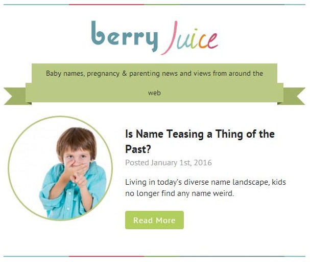 New Nameberry article | Sancta Nomina