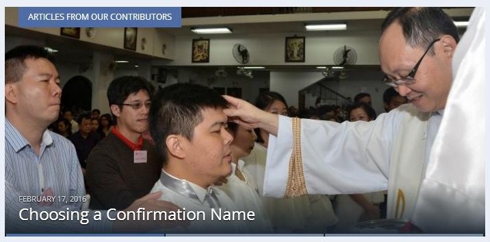 All about Confirmation names over at CatholicMom.com | Sancta Nomina