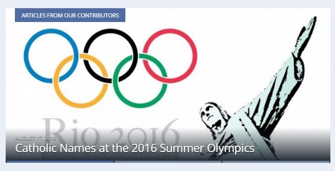 CatholicMom article on Olympic names | Sancta Nomina
