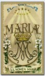 My book cover: The Marian monogram | Sancta Nomina